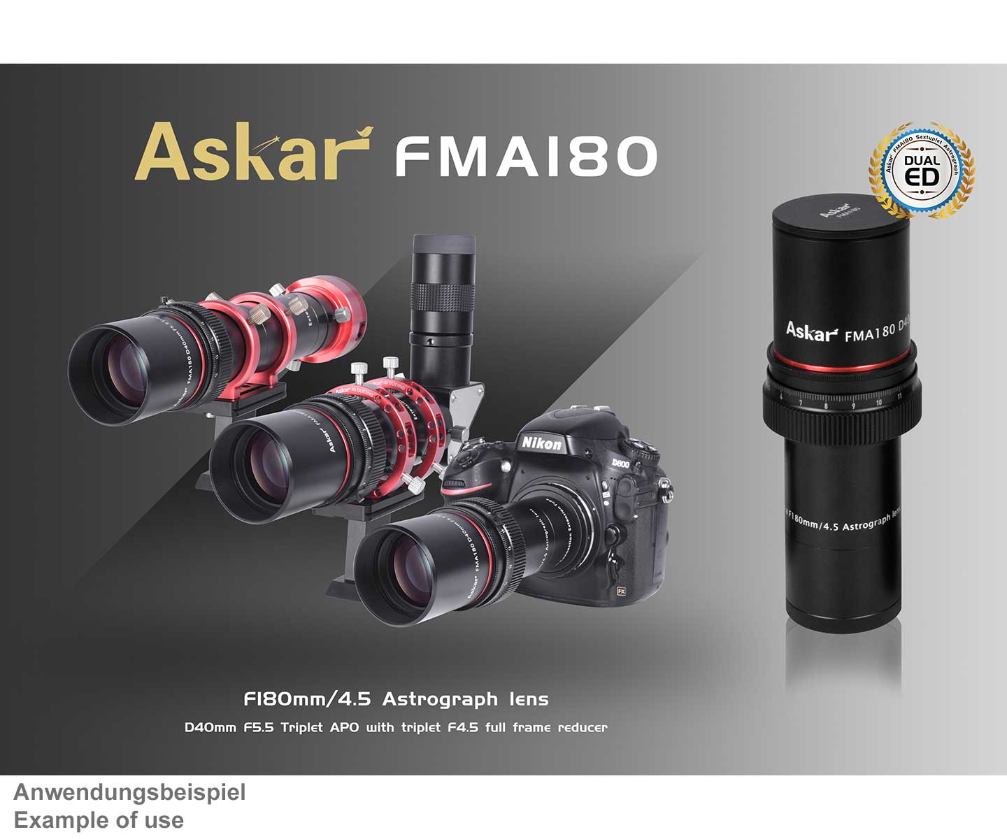 Teleskop-Express: Askar 180 mm f/4.5 APO Telephoto Lens - Travel ...