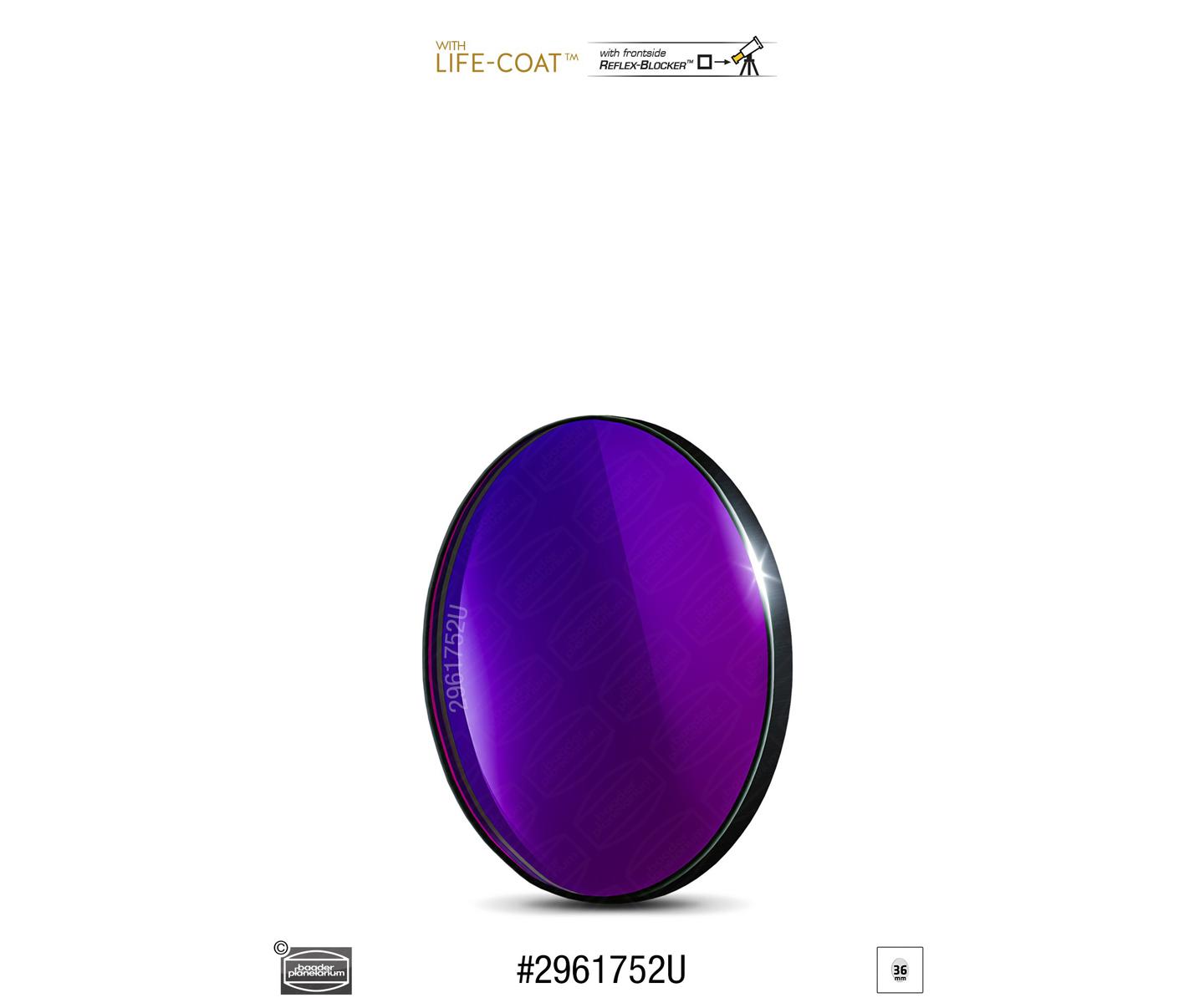 Teleskop-Express: Baader UBVRI Bessel U Filter 36 mm - photometric ...