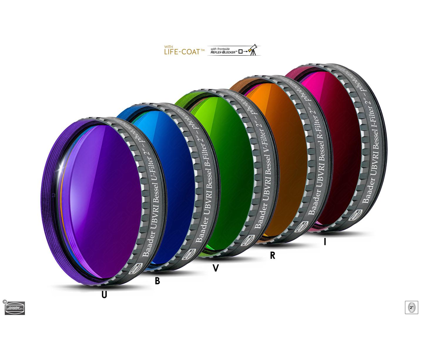 Teleskop-Express: Baader UBVRI Bessel Filter Set 2" - photometric-BA2961753